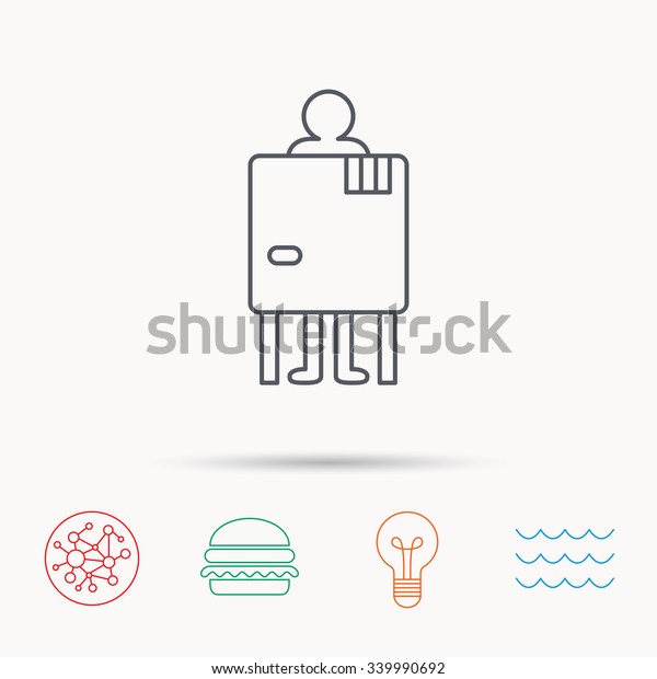 Beach Changing Cabin Icon Human Symbol Stock Vector (Royalty Free ...