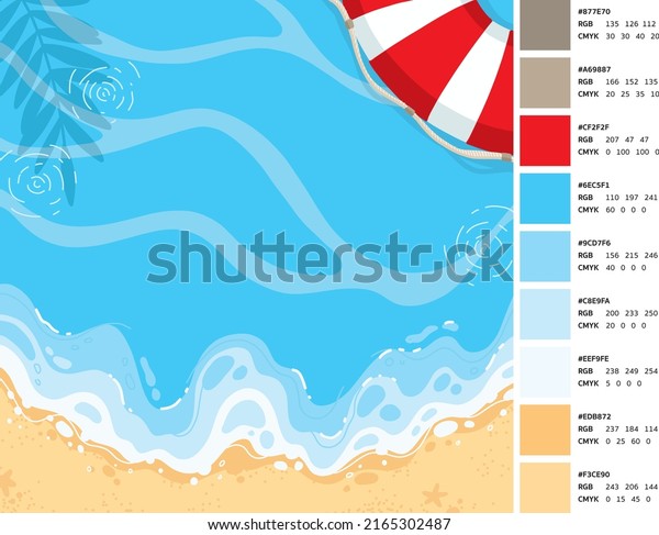 Beach Color Guide Palette Hex Html: เวกเตอร์สต็อก (ปลอดค่าลิขสิทธิ์ ...