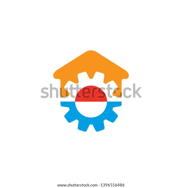 Beach House Simple Geometric Logo Vector Stock Vector (Royalty Free ...