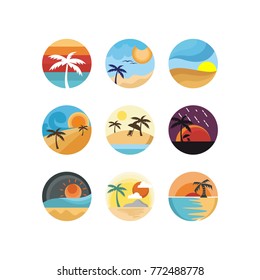 Beach Icon Color Vector Illustration Stock Vector (Royalty Free) 772488796