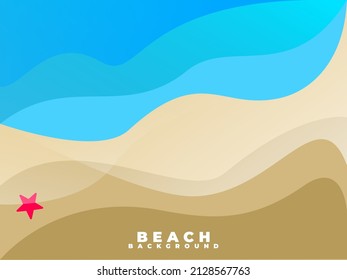 Beach Sea Top View On Summer Stock Vector (Royalty Free) 2128567763 ...
