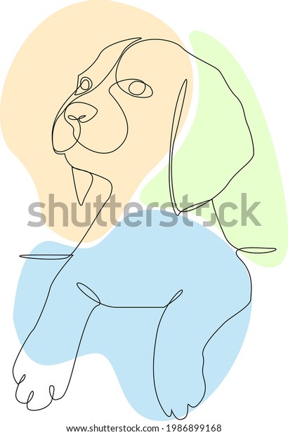 Beagle Dog Puppy Drooping Ears Vector Stock Vector (Royalty Free ...