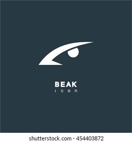 Beak Logovector Logo Template On Black Stock Vector (Royalty Free ...