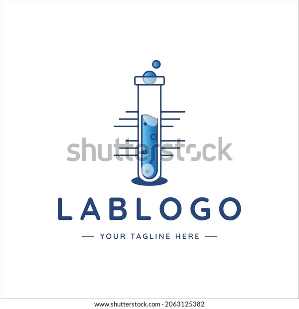 Beaker Lab Logo Line Art Vector Stock Vector (Royalty Free) 2063125382 ...