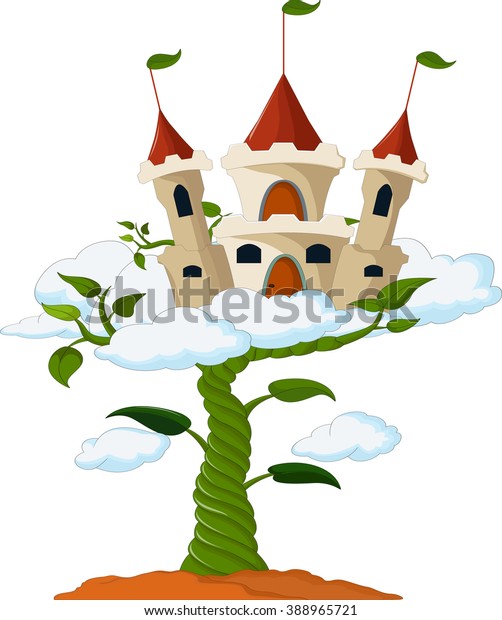 Bean Sprout Castle Clouds Cartoon Stock Vector (Royalty Free) 388965721 ...