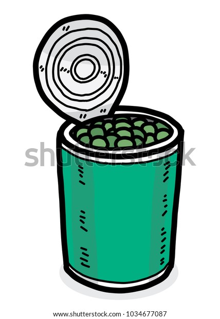 Beans Tin Can Cartoon Vector Illustration Stock Vector (Royalty Free ...