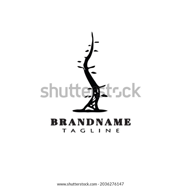 Beanstalk Logo Icon Design Template Isolated Stock Vector (Royalty Free ...