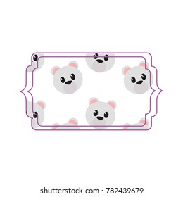 Bear Cartoon Frame Design Stock Vector (Royalty Free) 782439679 ...