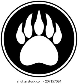 Bear Claw Symbol Stock Vector (Royalty Free) 207157024 | Shutterstock