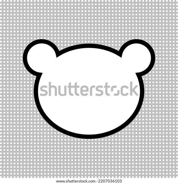 Bear Head No Face Vector Illustration Stock Vector (Royalty Free ...