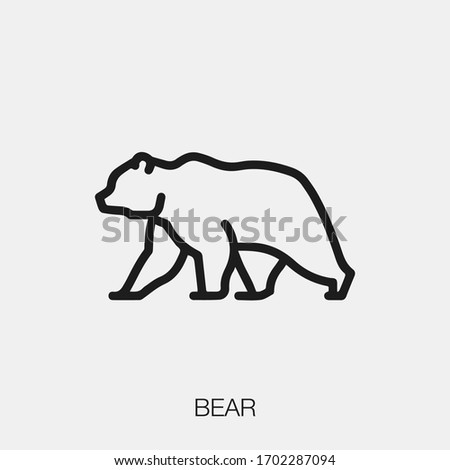 Standing Bear Outline | Free download on ClipArtMag
