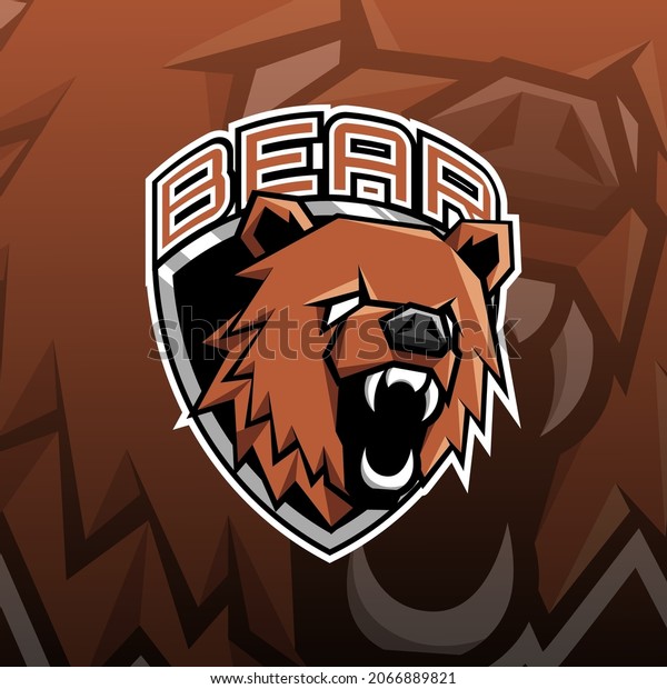 Bear Mascot Logo Vector Illustration Eps10 Stock Vector (Royalty Free ...