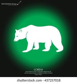 Bear Symbol Vector Illustration: vector de stock (libre de regalías ...