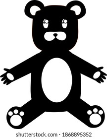 Bear Toy Shadow Illustration Vector Stock Vector (Royalty Free ...