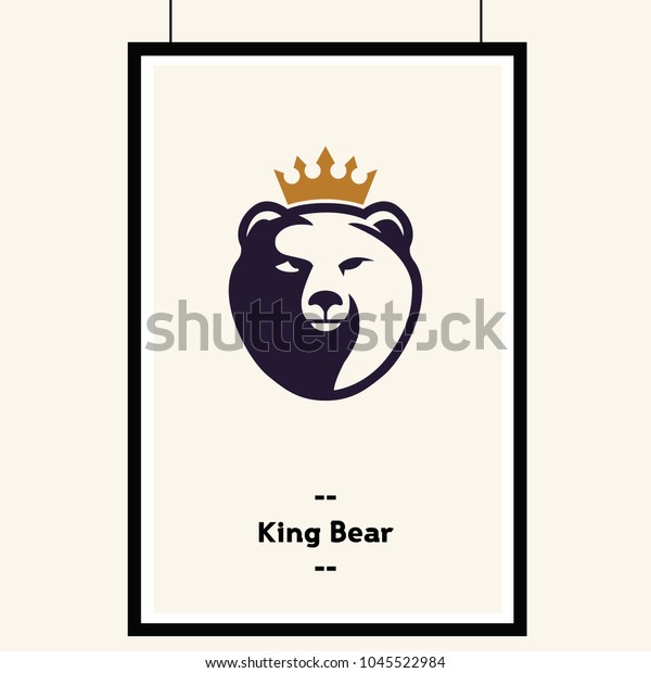 Bear Wearing Crown Bear King Stock Vector (Royalty Free) 1045522984 ...