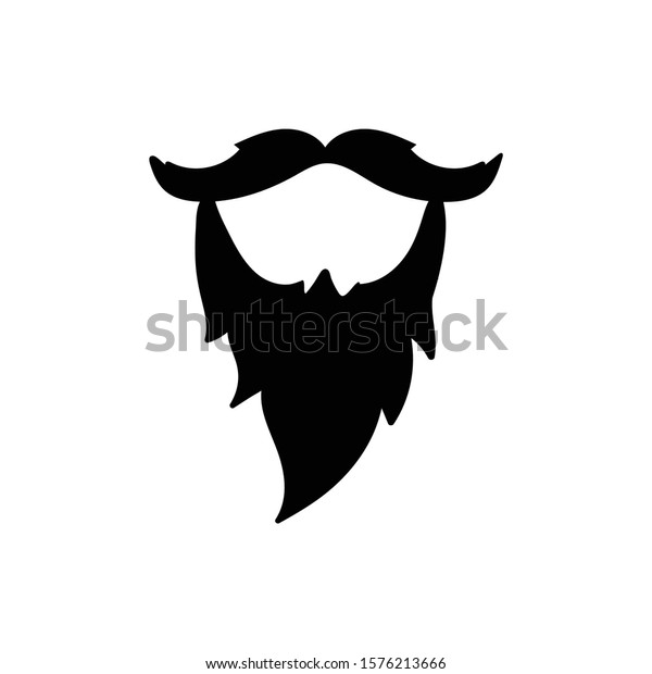 Beard Doodle Icon Vector Hand Drawing Stock Vector (Royalty Free ...