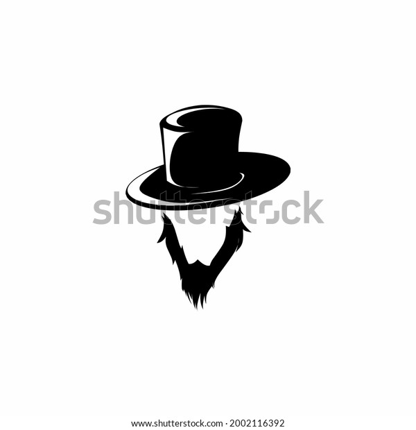 Beard Hat Male Logo Symbol Stock Vector (Royalty Free) 2002116392 ...