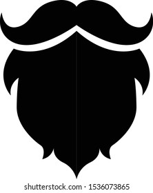 Beard Logo Icon Symbol Black Illustrator 스톡 벡터(로열티 프리) 1536073865 ...