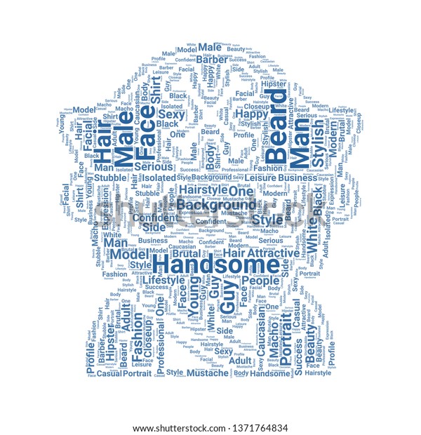 Beard Word Cloud Tag Cloud About Stock Vector (Royalty Free) 1371764834 ...