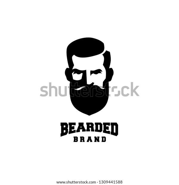 Bearded Brand Logo Stock Vector (Royalty Free) 1309441588