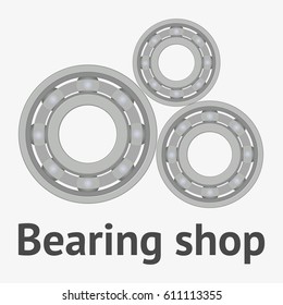 Bearing Shop Logo Flat Vector Stock Stock Vector (Royalty Free ...