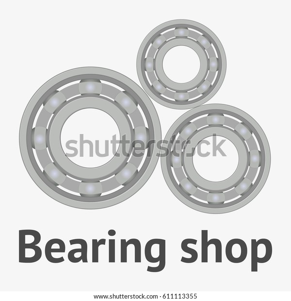 Bearing Shop Logo Flat Vector Stock Stock Vector (Royalty Free ...