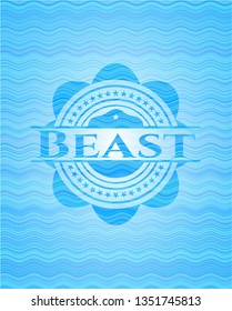 Beast Water Representation Badge Background Stock Vector (Royalty Free ...