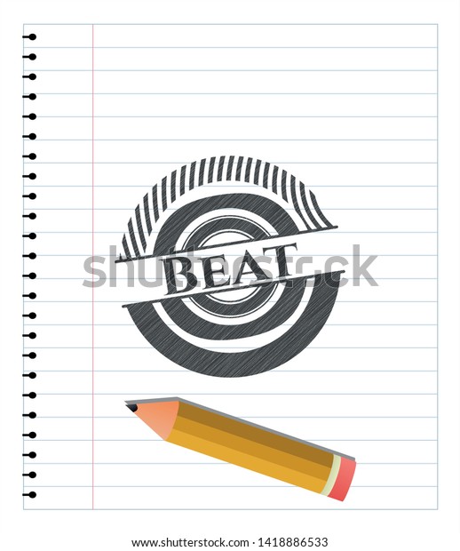 Beat Pencil Draw Vector Illustration Detailed Stock Vector (Royalty ...