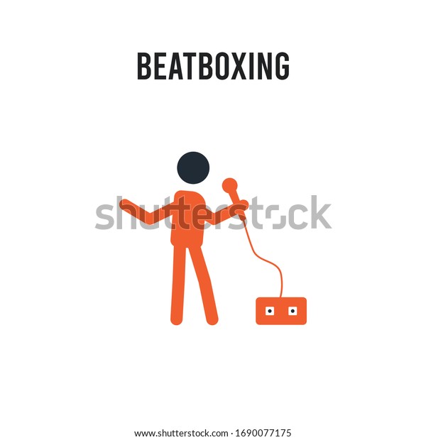 Beatboxing Vector Icon On White Background Stock Vector (Royalty Free ...