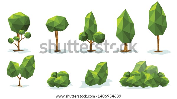 Beautiful 2d Tree Suitable Use Illustrations Stock Vector (Royalty Free ...
