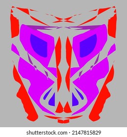 Beautiful Abstract Mask Vector Drawing Stock Vector (Royalty Free ...