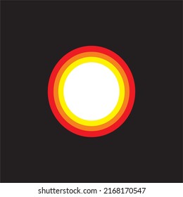 Beautiful Abstract Sun Background Template Stock Vector (Royalty Free ...
