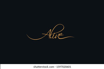 Beautiful Alive Logo Design Stock Vector (Royalty Free) 1597020601 ...