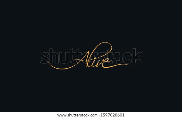 Beautiful Alive Logo Design Stock Vector (Royalty Free) 1597020601 ...