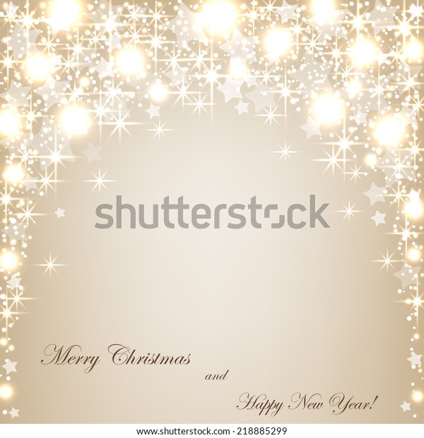 Beautiful Beige Background Sparkles Star Vector Stock Vector (Royalty ...