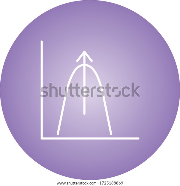Beautiful Bell Shaped Graph Line Vector Stock Vector (Royalty Free ...