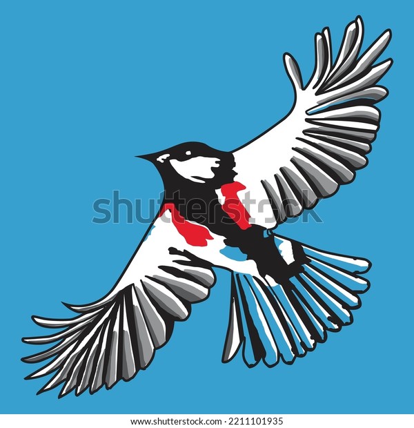 Beautiful Bird Design Creative Mind People Stock Vector (Royalty Free ...
