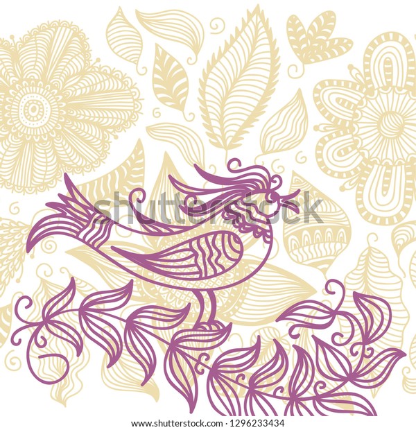 Beautiful Bird Vector Illustration Stock Vector (Royalty Free ...