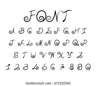 Beautiful Black Font Vector Alphabet Chrome Stock Vector (Royalty Free ...