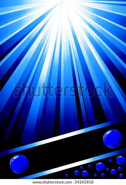 Beautiful Blue Design Template Clipart Stock Vector (Royalty Free ...