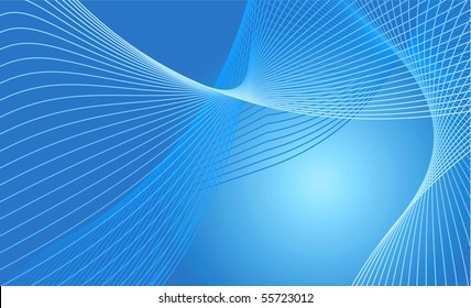 Beautiful Blue Lines On Blue Background Stock Vector (Royalty Free ...