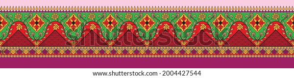 Beautiful Boder Design Art Colorful Texture Stock Vector (Royalty Free ...