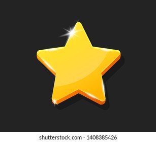 Beautiful Bright Star Shape Cartoon Style Stock Vector (Royalty Free ...