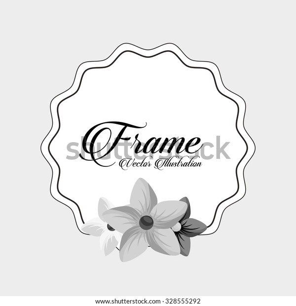 Beautiful Butterfly Frame Design Vector Illustration Stock Vector ...