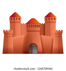Beautiful Cartoon Castle Vector Illustration Stock Vector (Royalty Free ...