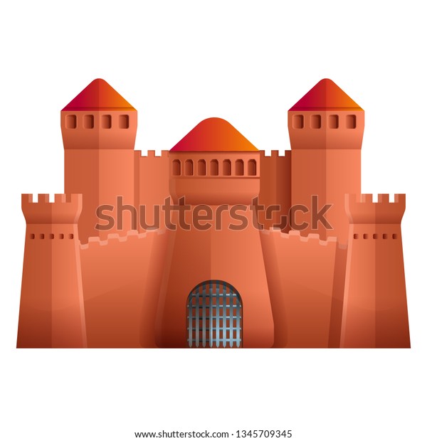 Beautiful Cartoon Castle Vector Illustration Stock Vector (Royalty Free ...