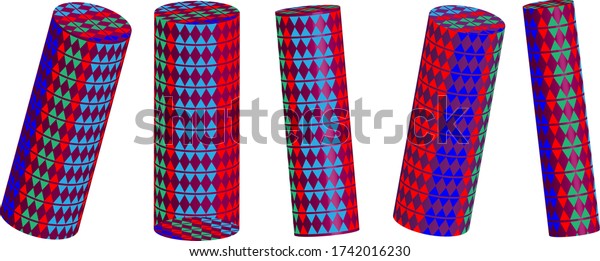 Beautiful Color Pillars Background Image Stock Vector (Royalty Free ...