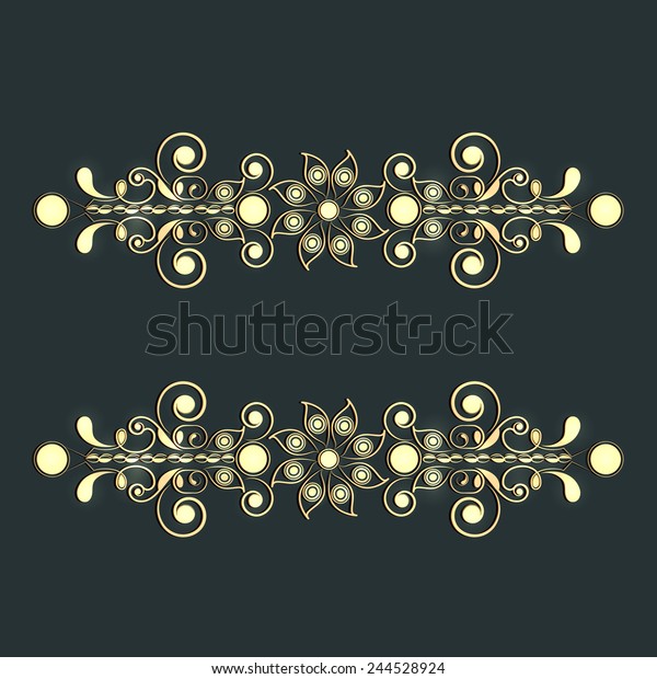 Beautiful Creative Floral Border Design On Stock Vector (Royalty Free ...