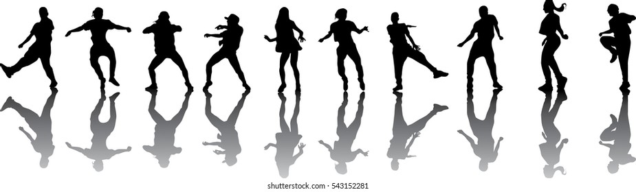 Beautiful Dancing Girl Stock Vector (Royalty Free) 543152281 | Shutterstock