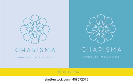 Beautiful Decorative Vector Logo Symbol Stock Vector (Royalty Free ...